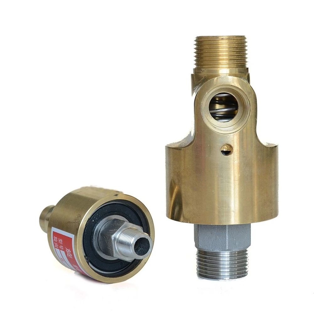 HS G32 15/HS G40 20 Brass swivel H type rotary joint HS double channel ...
