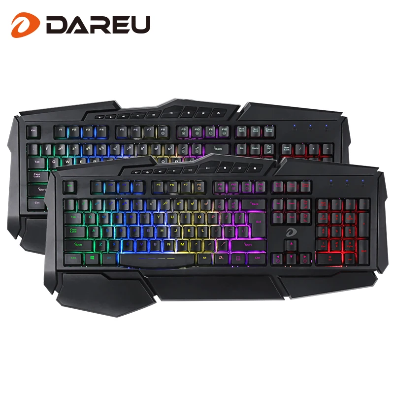 Dareu Lk160 Led Backlit Lamp Gaming Keyboard Waterproof Multimedia ...