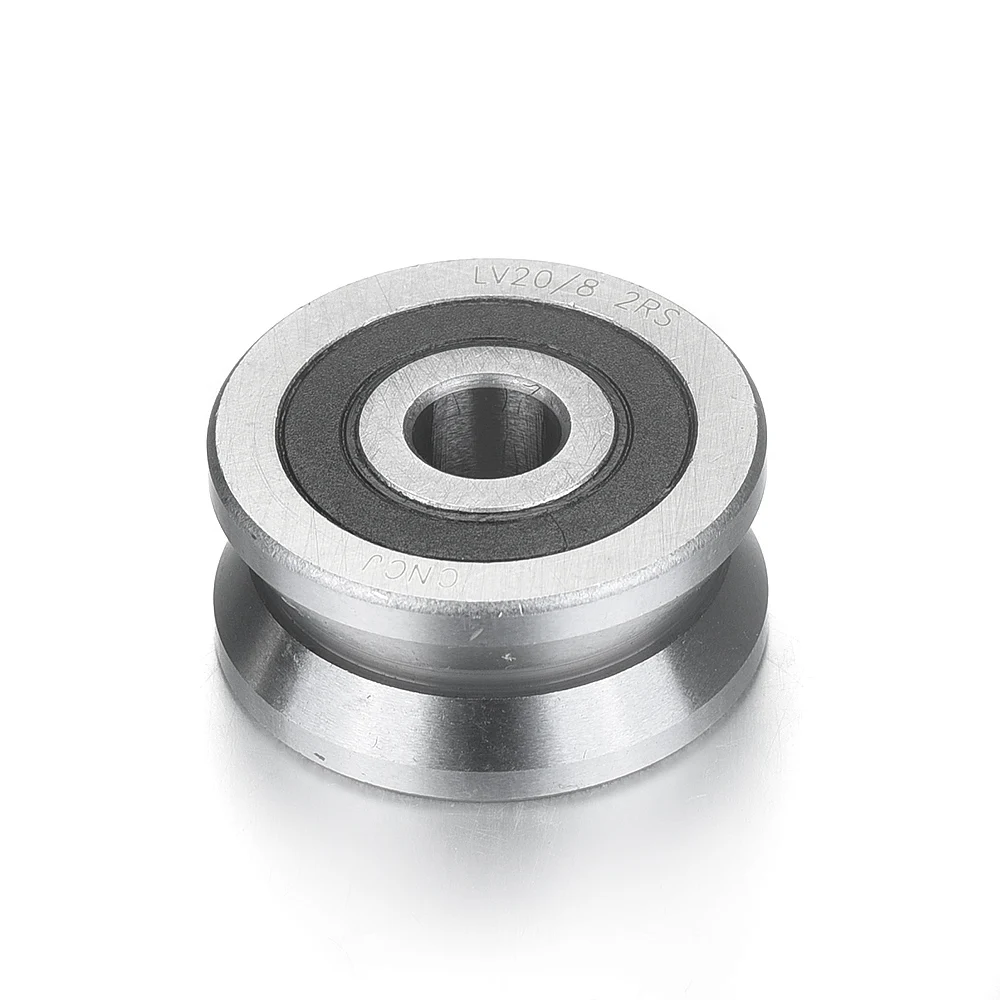 1Pcs V Slot Guide Roller Bearing 120 Degree Inner diameter 8mm Bearing ...