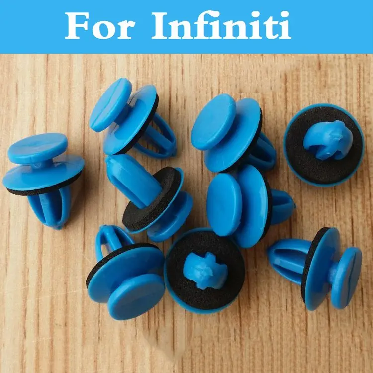 New 50pcs Car Door Clips Rod Rivets Bumper Cover Plastic For Infiniti ...