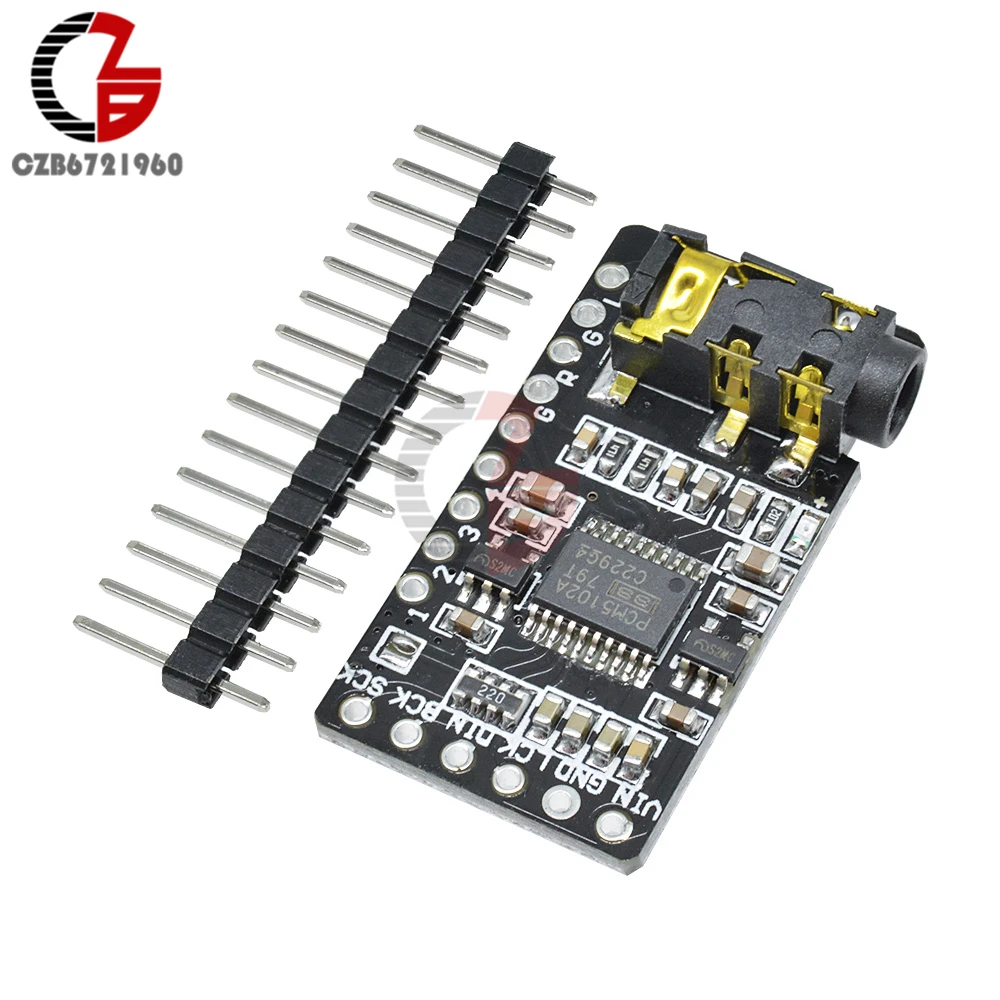 PCM5102 DAC I2S Interface Decoder Sound Card Board Digital Audio GY ...