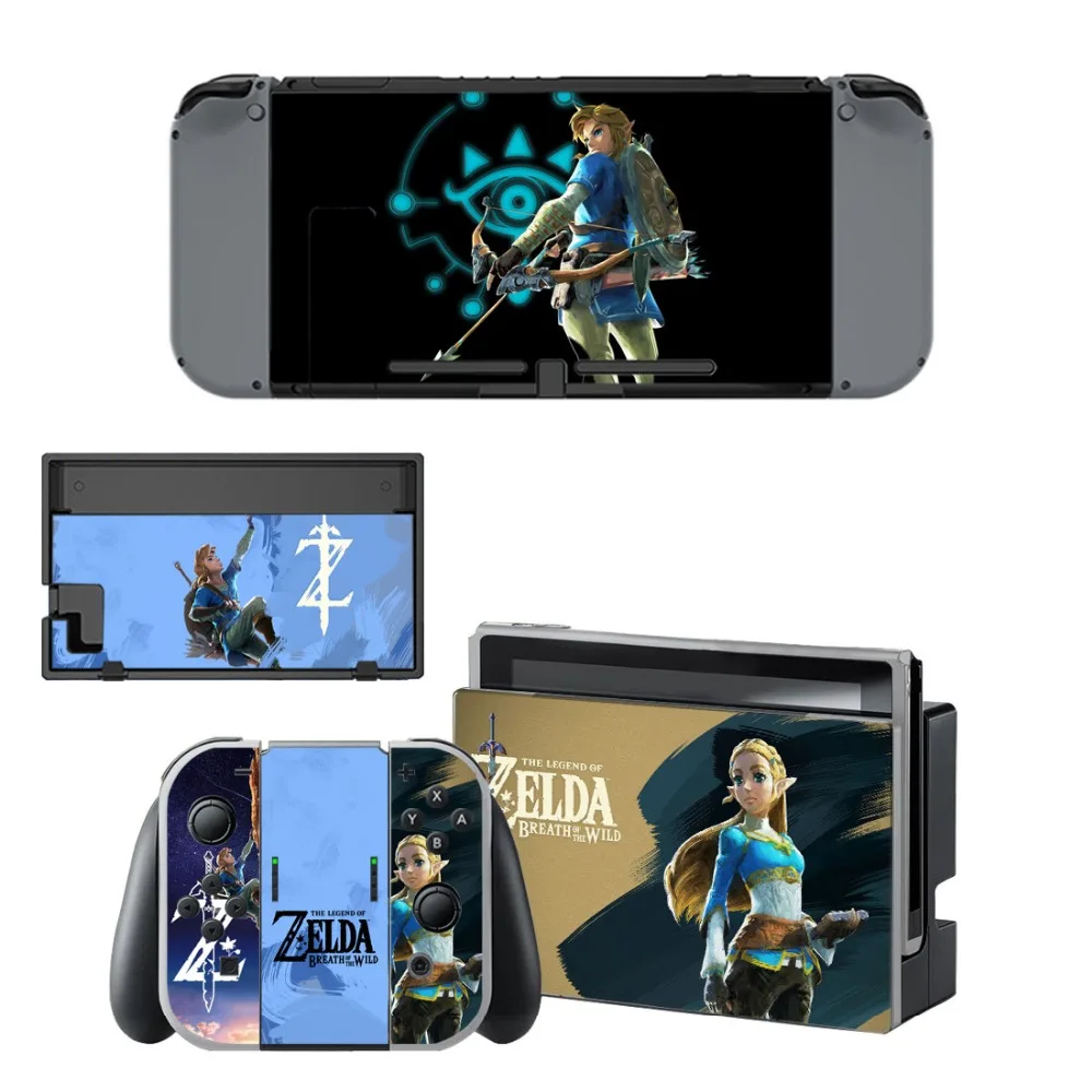 The Legend of Zelda Skin Sticker for Nintendo Switch Console ...