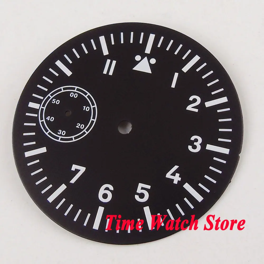 38.9mm black sterial dial fit ETA 6497 hand winding movement Watch dial ...
