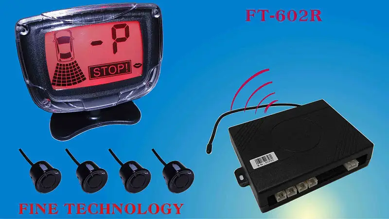 Brand New Wireless Ultrasonic Waterproof 4 Car Reverse Sensor Color Lcd ...