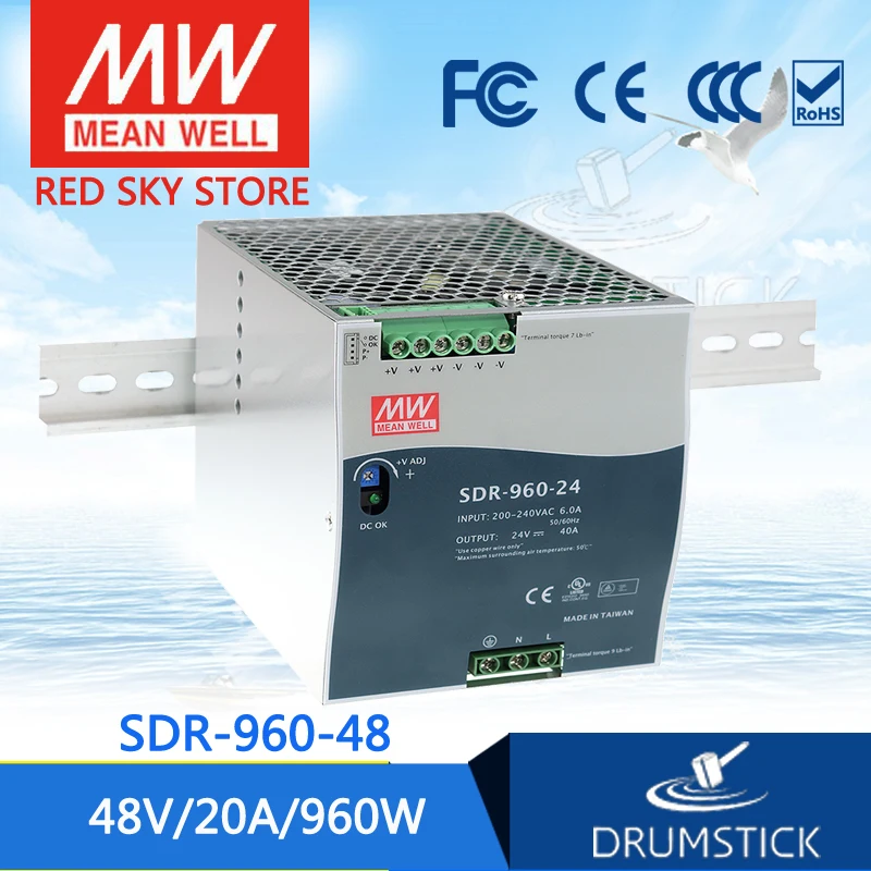 MEAN WELL SDR 960 48 48V 20A meanwell SDR 960 48V 960W Single Output ...