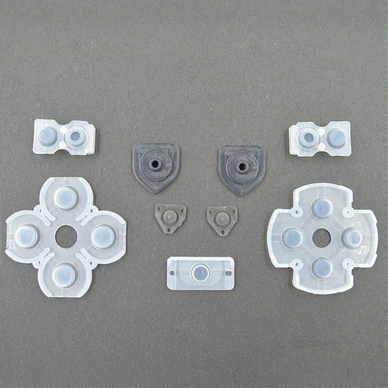 One Set Soft Rubber Replacement Silicone Conductive Adhesive Button Pad ...