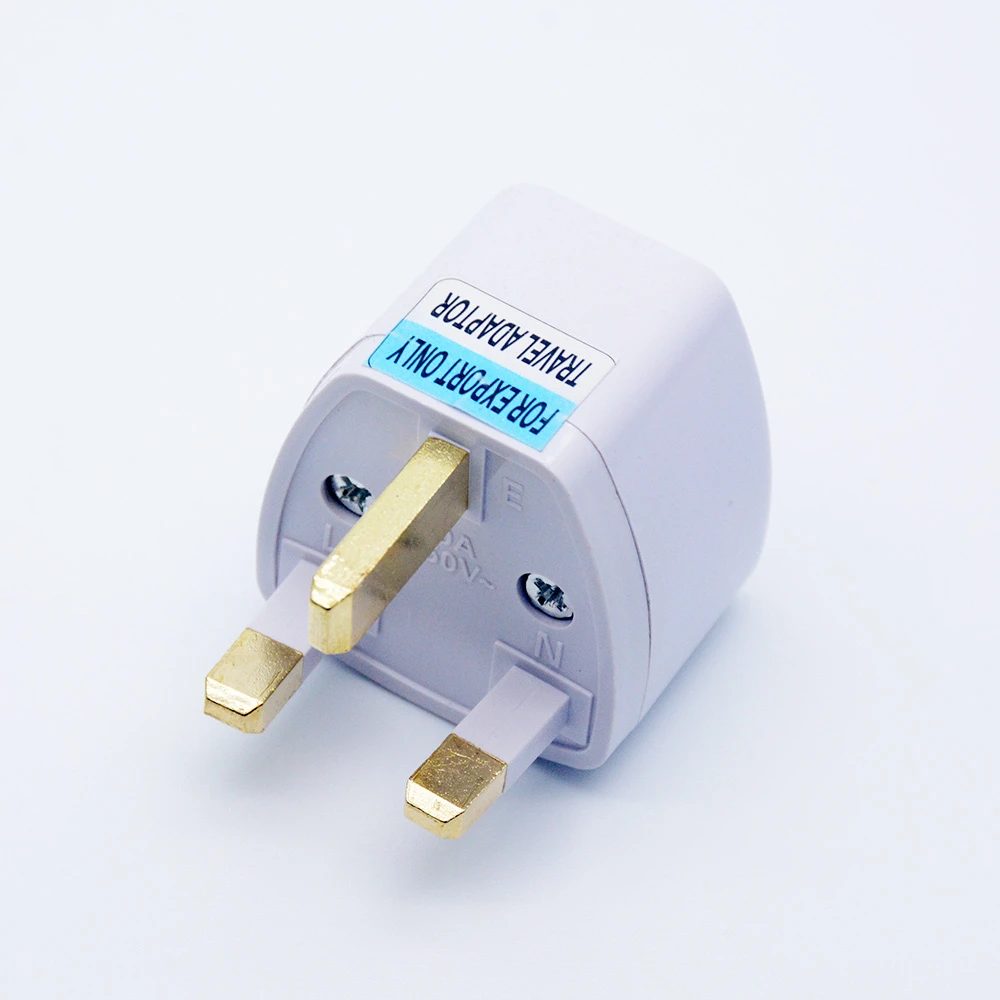 Universal 3pin Uk Hk Ac Travel Power Plug Us/eu/au To Uk/hk 3 Pin ...