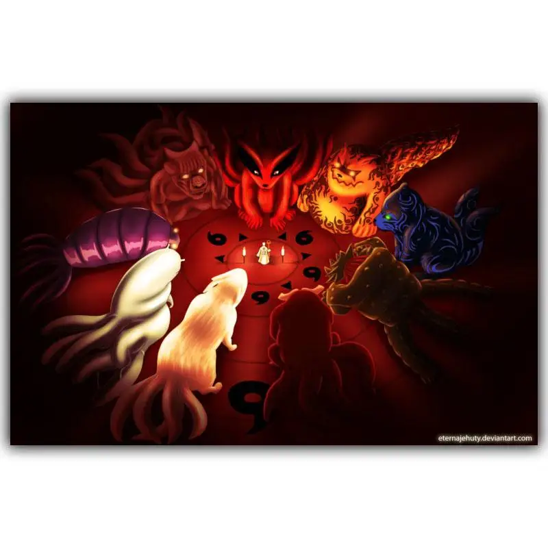 Printed Pictures Wall Art Frame 1 Piece Naruto Shippuden Anime Canvas ...