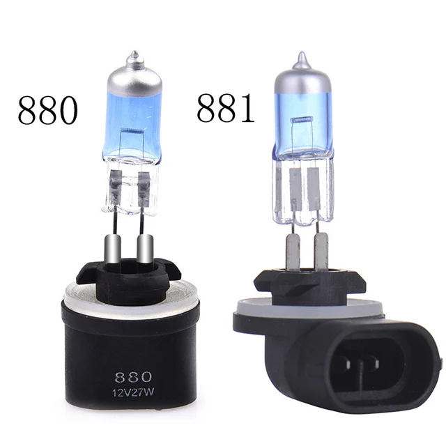 2 Pcs 880/881 27w 12v Halogen Bulb 880 889 H27W 881 894 H27 Car Fog ...