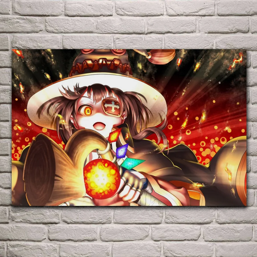 megumin cool anime girl KE178 Living room home wall art decor wood ...