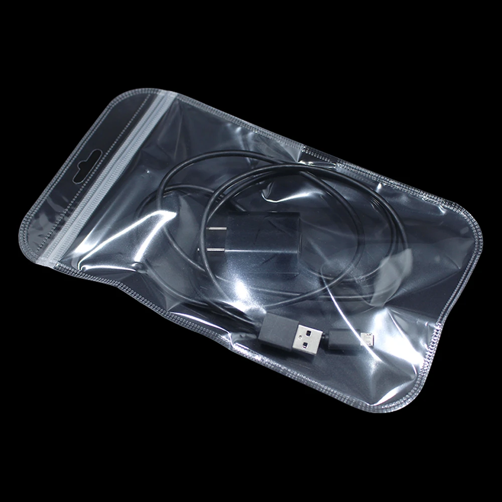 100Pcs/lot 13*23cm Resealable Clear Electronic Supplies Plastic Zip ...