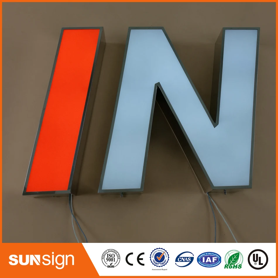 Letras acrílicas 3d con luz LED|letters with light|led acrylic ...