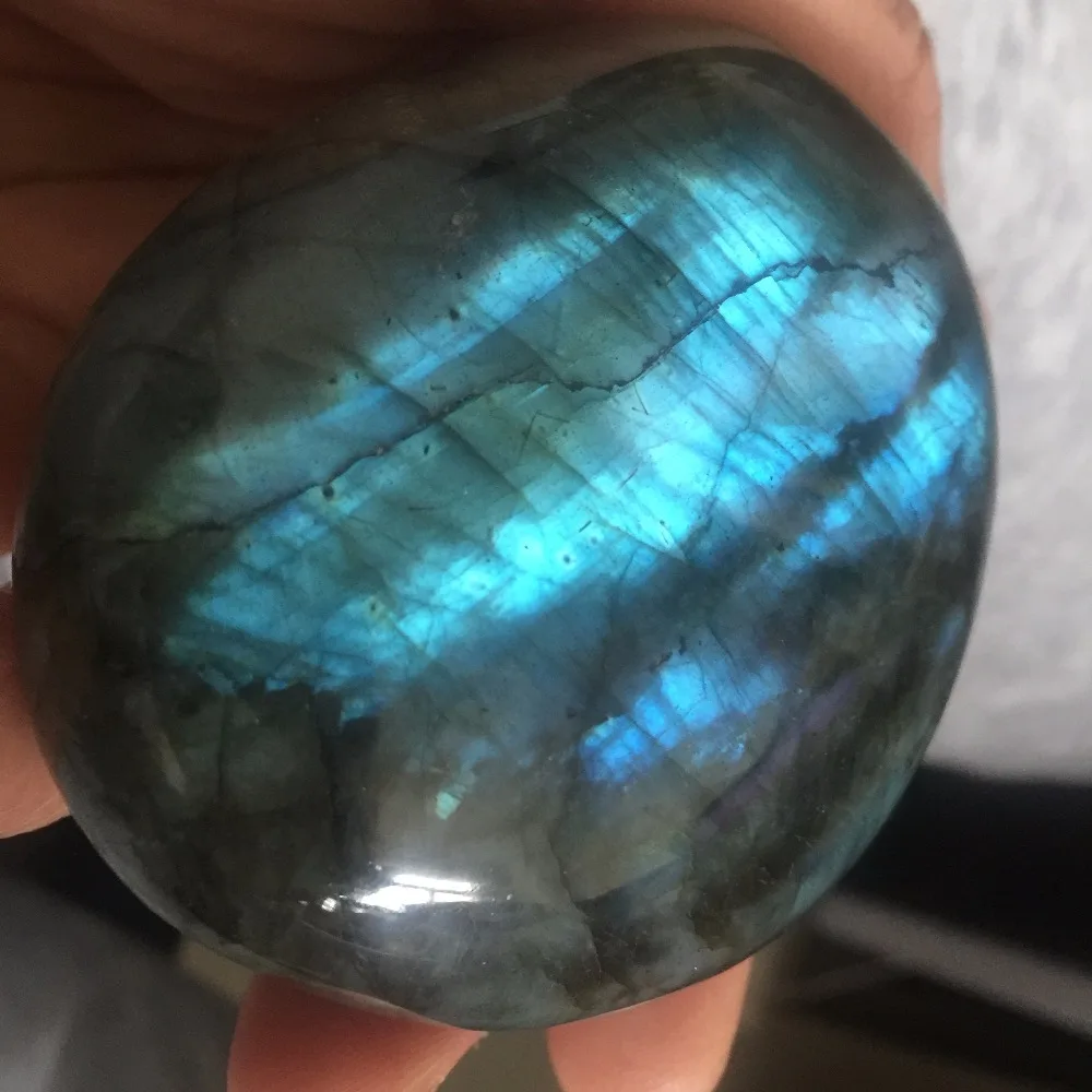 #BH1286 Natural Labradorite Stones 184g Blue Light Feldspar Golden ...