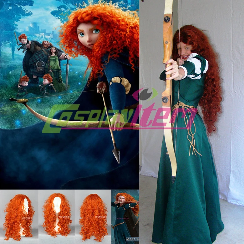 Brave Princess Merida Cosplay Costume women Halloween cosplay costume ...