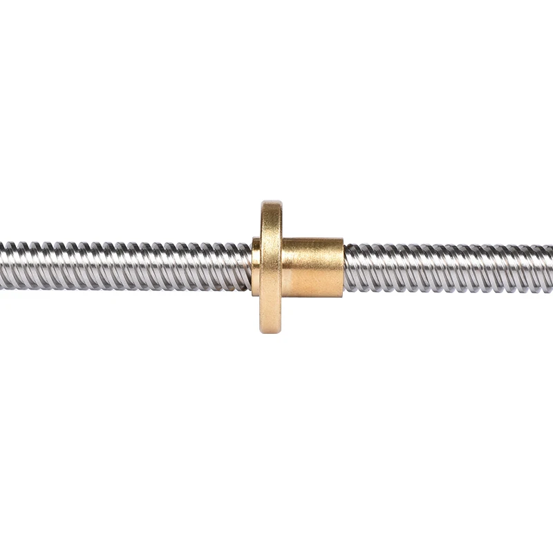 T8 Lead Screw 300/330/350/380/400/500MM 8MM Leadscrew With Copper Nut ...