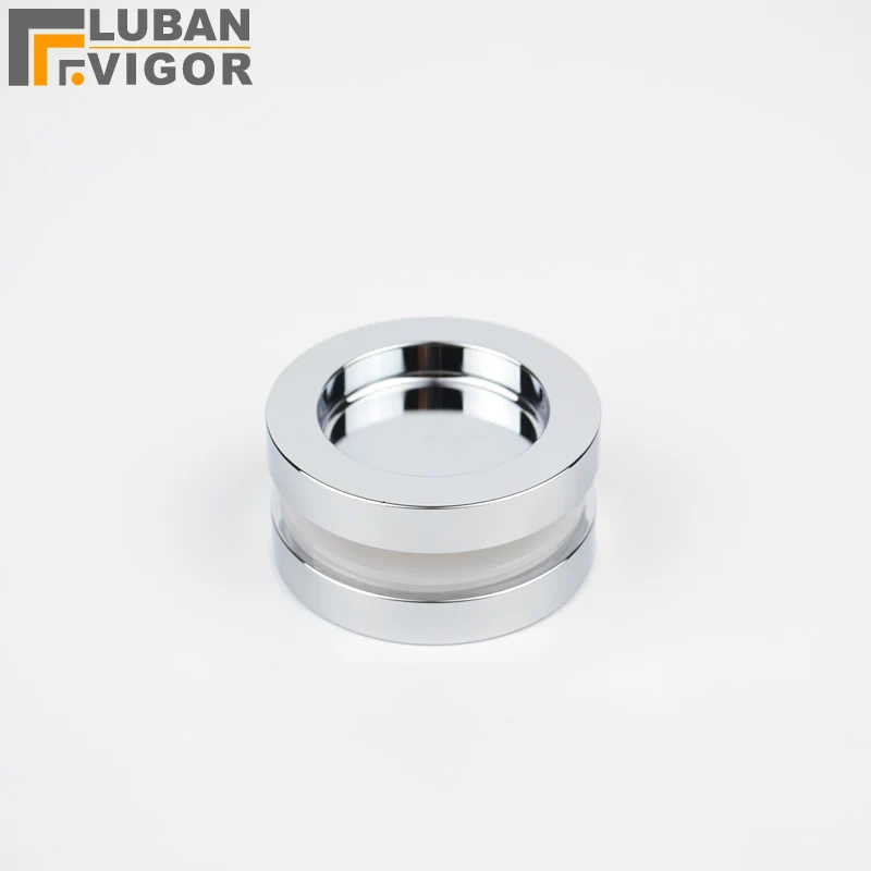 Aluminum Alloy Glass Door Round Handle,hidden, Bathroom Glass ...