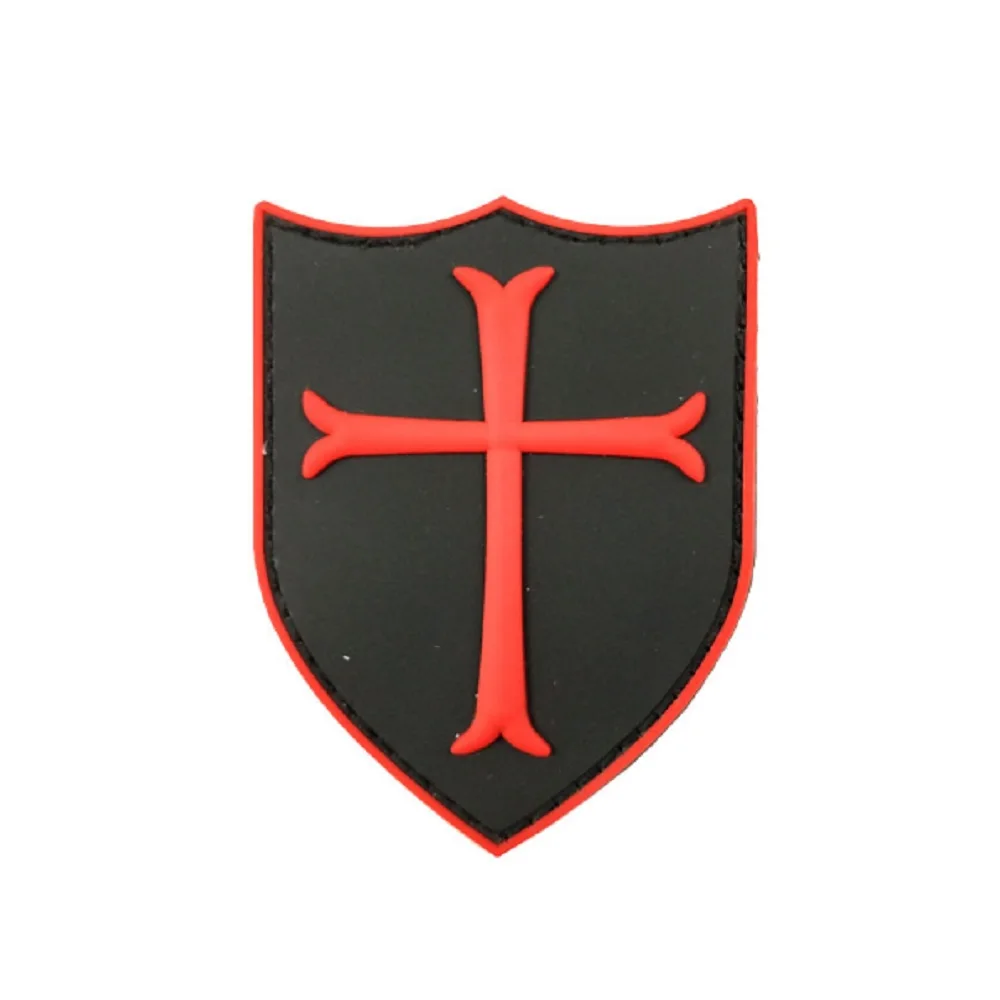 3D PVC high quality glue armband The temple Crusades patches Spartan ...