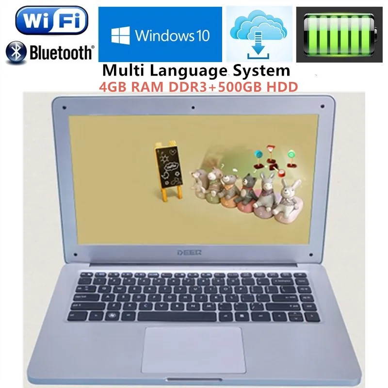4GB RAM+500G HDD 13.3" windows10 laptops Computer PC Intel Core i5 i3 ...