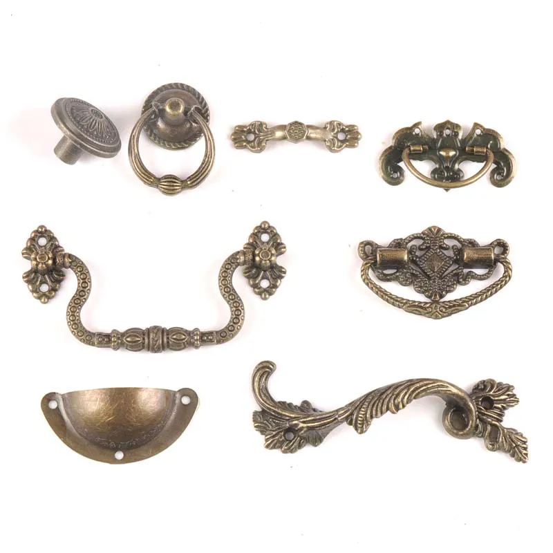 Antique Furniture Handles Striped Carved Handle Drawer Door Knobs ...
