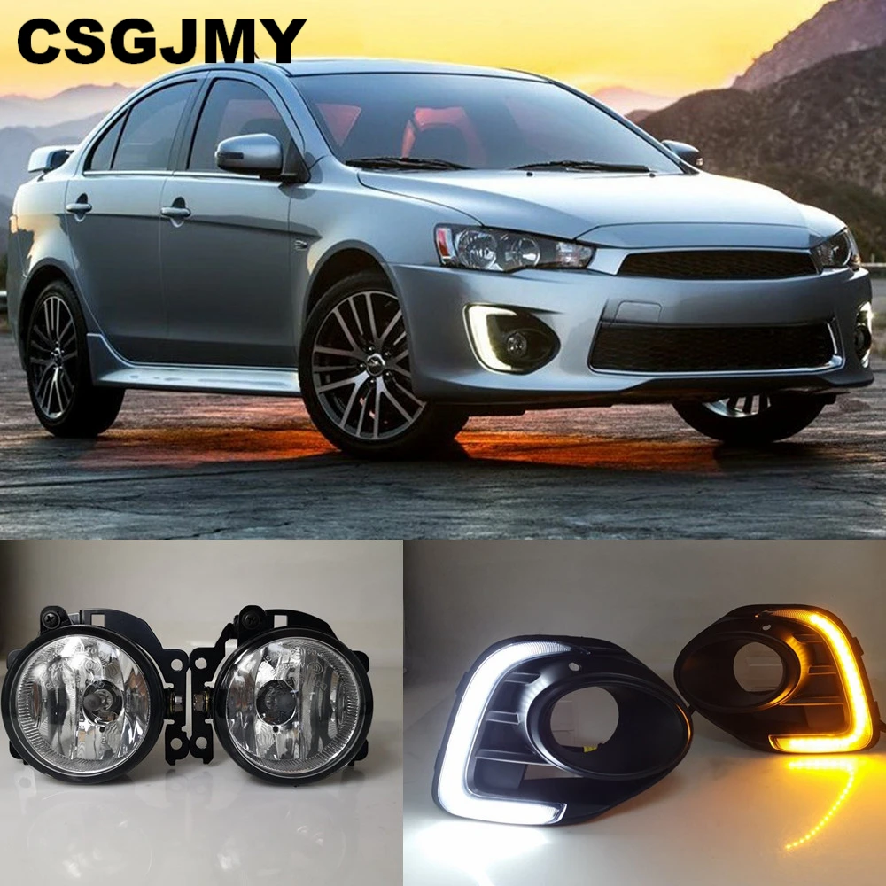 CSGJMY 1Pair Fog lamp 12V LED Daytime Running Light DRL Lamp with ...