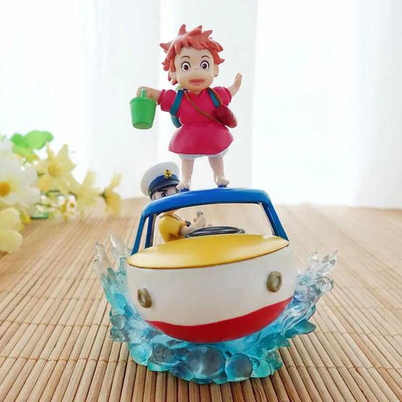 Japanese Anime Hayao Miyazaki Ponyo on the Cliff by the Sea Cute Ponyo ...