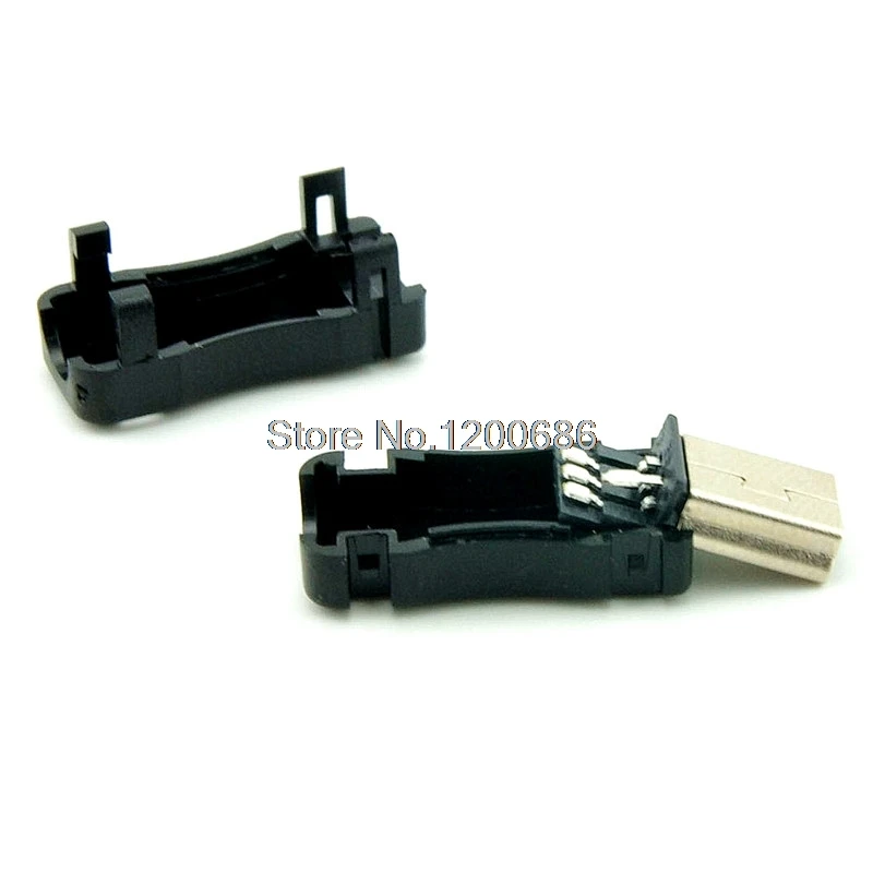 5PIN Mini USB male 5P Mini USB 5 Pin Type B Male Jack Connector Adapter ...