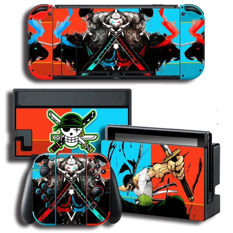 One Piece Skin Sticker for Nintendo Switch NS Console Controller Stand ...