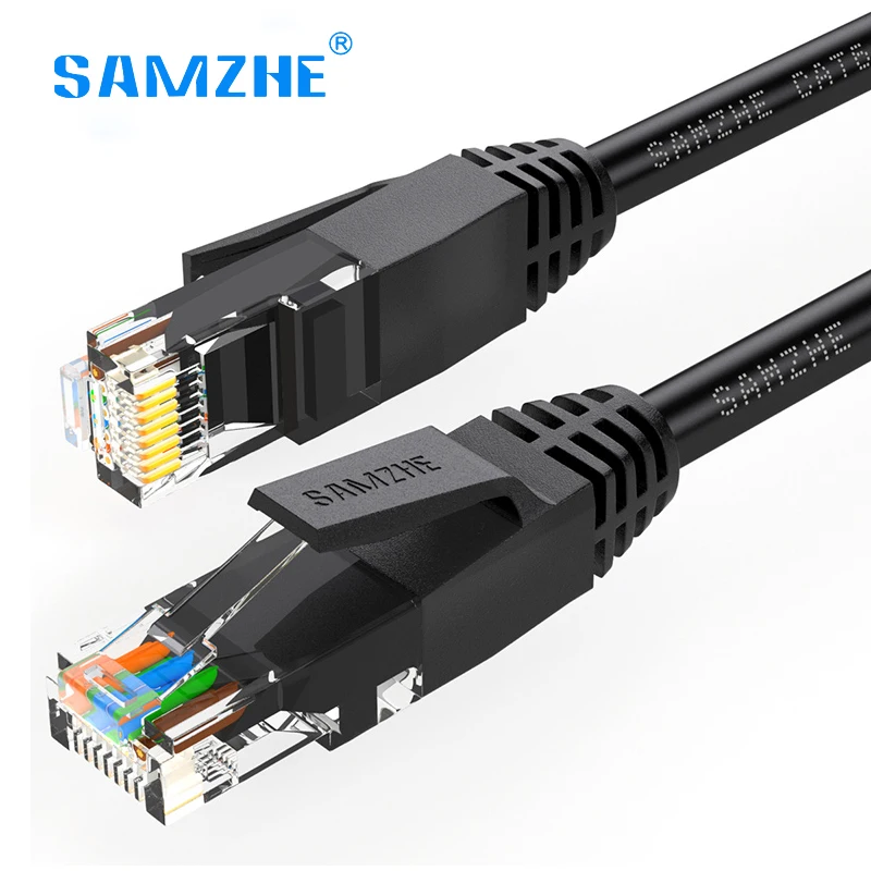 SAMZHE câble Ethernet cat6 réseau lan câble CAT 6 RJ45 réseau Ethernet ...