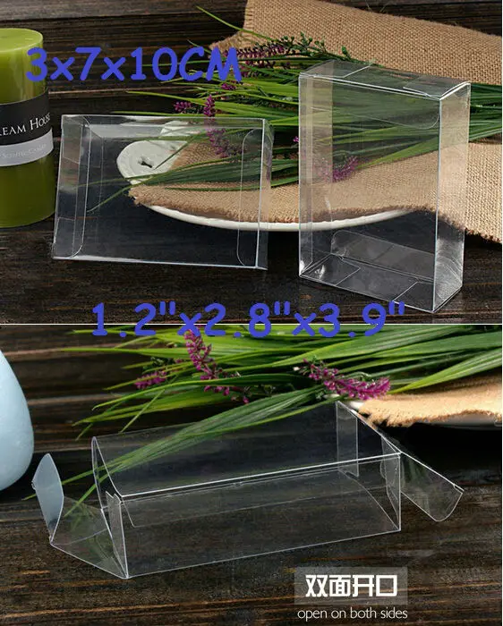 100pcs 3x7x10cm Pvc Transparent Clear Gift Toy Car Models Display ...