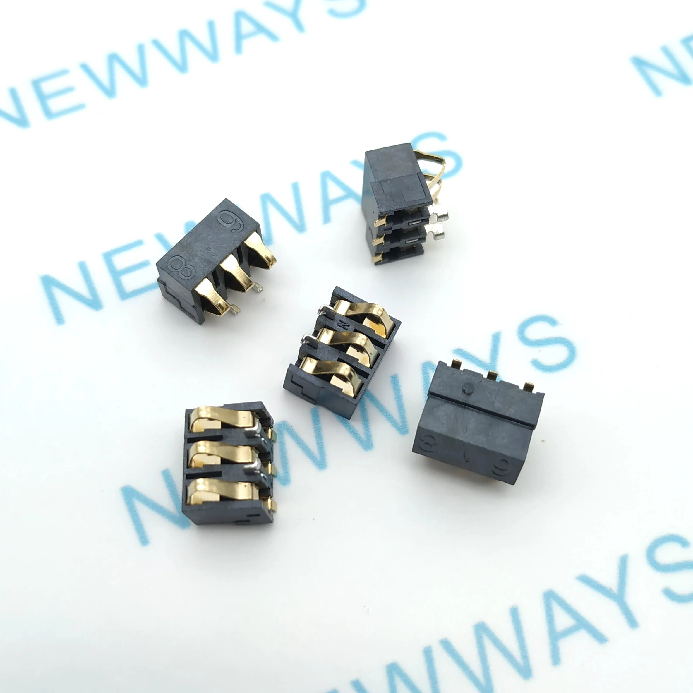 10pcs/lot 68 battery holder 3p shrapnel type battery connector Mobile ...