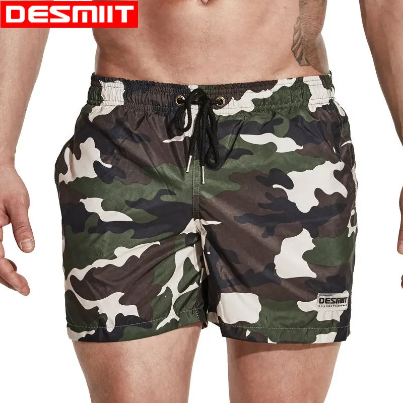 Camouflage Mens Swimming Shorts Desmiit Swimwear Man Swimsuit Quick Dry