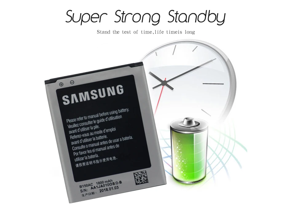 Оригинальная батарея samsung B150AE B150AC 1800 мА-ч для samsung Galaxy ...