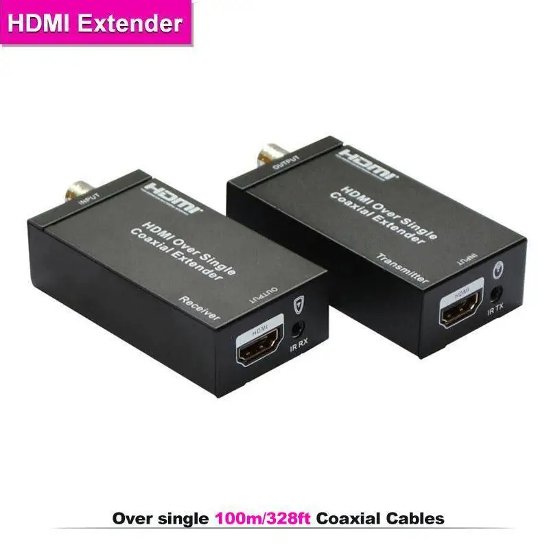 HDMI + IR over single 75ohm RG 6U Coax Cable Extender Balun Sender ...