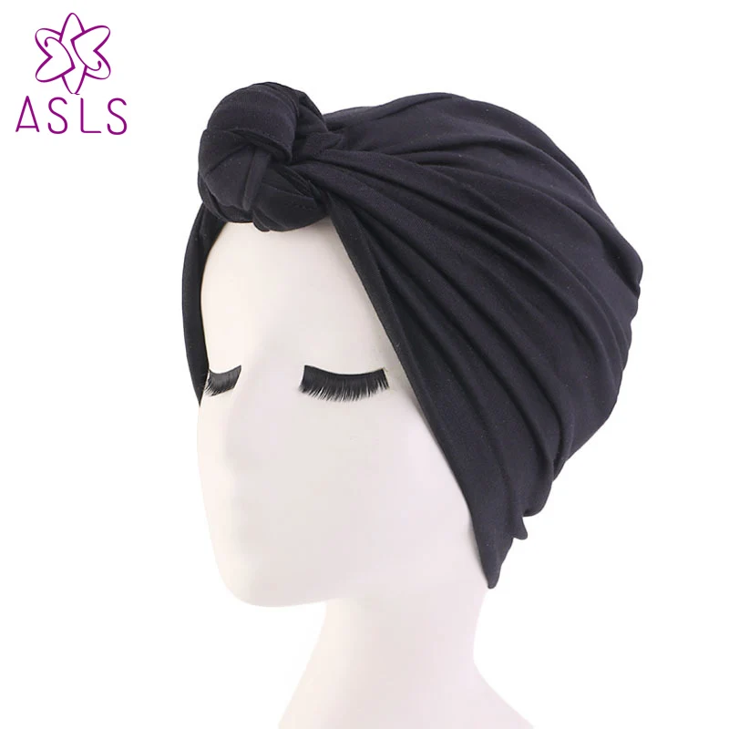 New Women Turban Hat bohemian style jersey top knot turban african ...