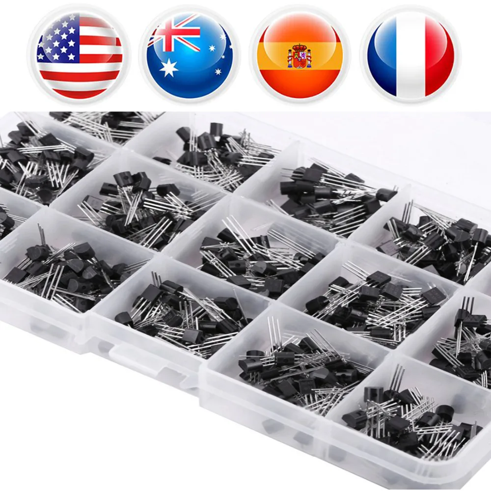 Aliexpress.com : Buy 600Pcs 15 Types Mixed Transistors TO 92 Assortment ... Aliexpress.com : Buy 600Pcs 15 Types Mixed Transistors TO 92 Assortment ...