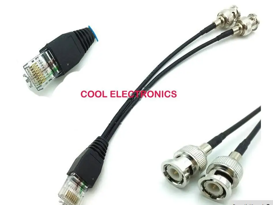 Coax Splitter YACSEJAO 2PCS BNC 2 In 1 Splitter Cable BNC Female To ...