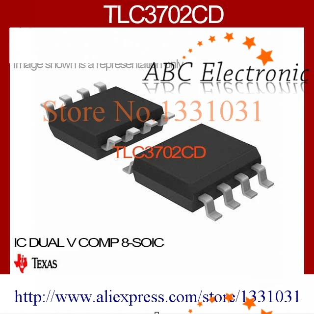 TLC3702CD IC DUAL V COMP 8 SOIC TLC3702CD 3702 TLC3702 TLC3702C 3702C ...