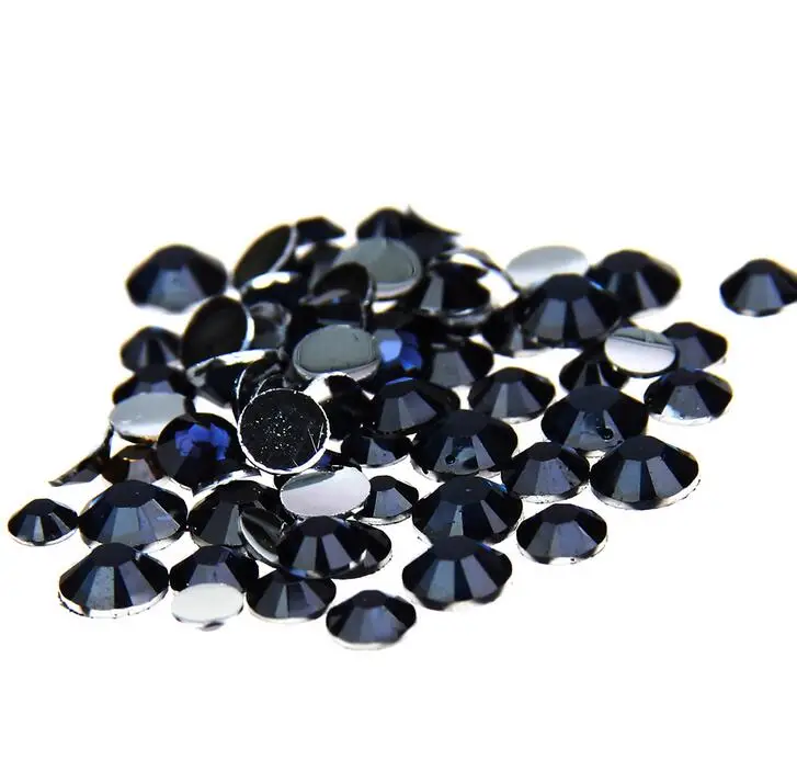 2MM 3MM 4MM 5MM 6MM Bling Royal Blue Color Non HotFix Resin Rhinestones ...