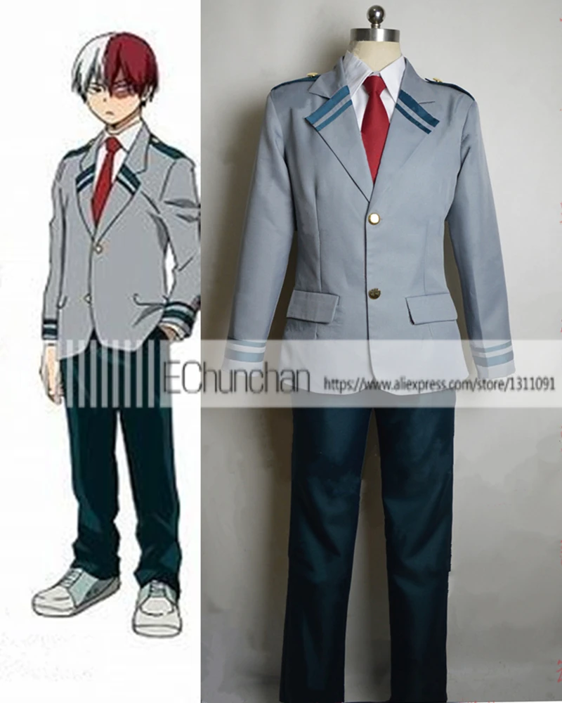 My Hero Academia Todoroki Shouto Cosplay costume uniform any Size ...