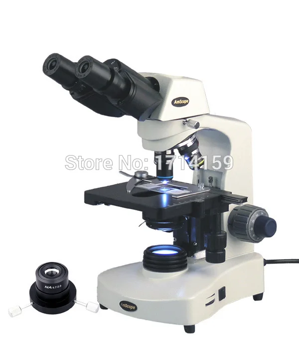 AmScope 40X 2000X 3W LED Darkfield Microscope Siedentopf Biologocal ...