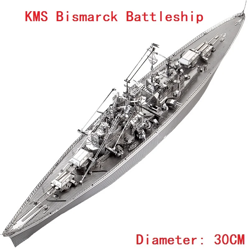 3D Metal Puzzle Class Destroyer Type Warship Model DIY Laser Cut Jigsaw ...