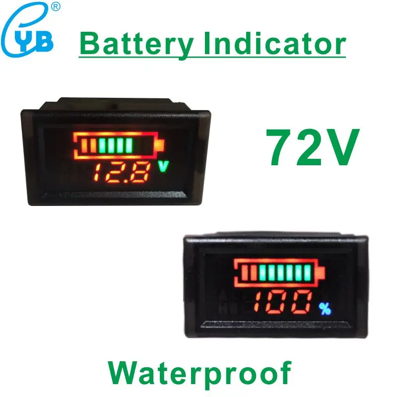 Lithium Battery Indicator 72v Lead Acid Battery Capacity Tester Led ...