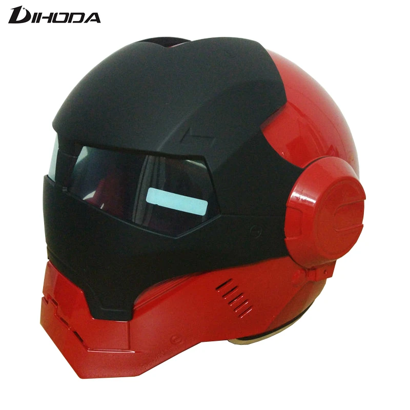 2016 Masei Bright Red Black Mens womens IRONMAN Iron Man helmet ...