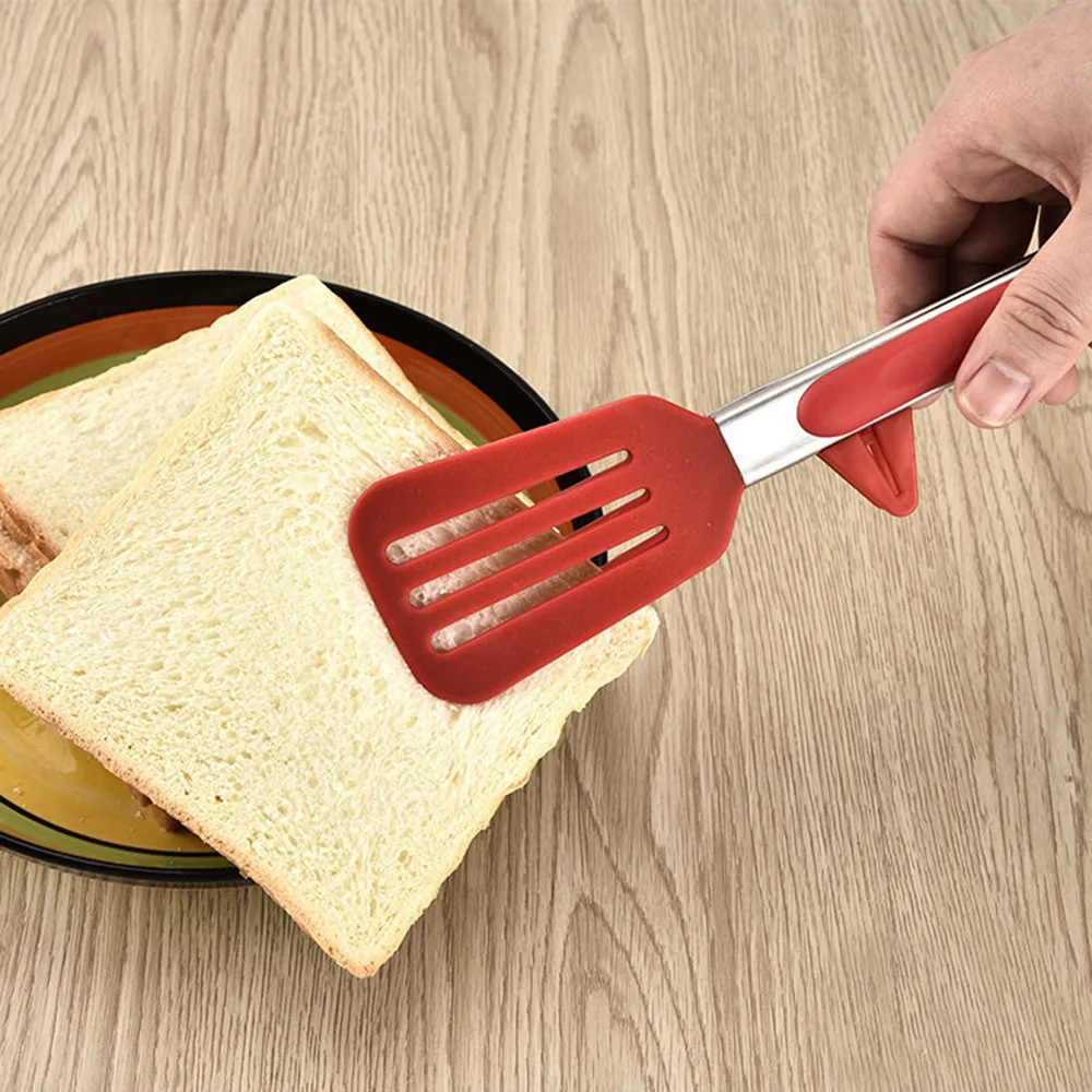 Non slip Bread Food Tongs For Baking Anti Heat Clip Tong Pastry Clamp ...