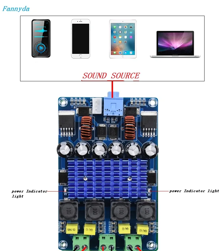 Xh-m642 Automatic Boost Hifi Amplifier Board,tpa3116d2 Digital ...