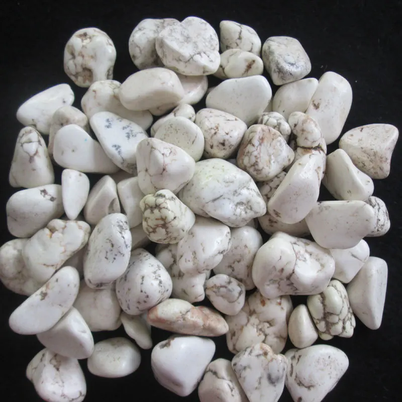AAA+ Nunatak Gravel Crystal White Turquoise Tumbled Stone Healing Feng ...