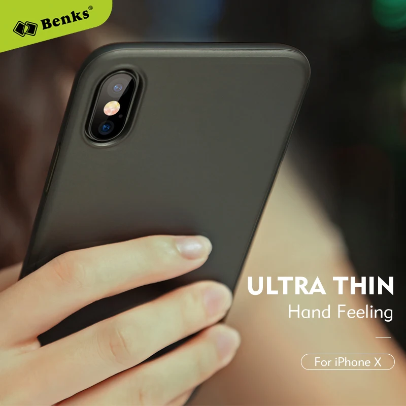 For iPhone X Case Cover Benks Original Hand Feeling Comfortable Bumper ...