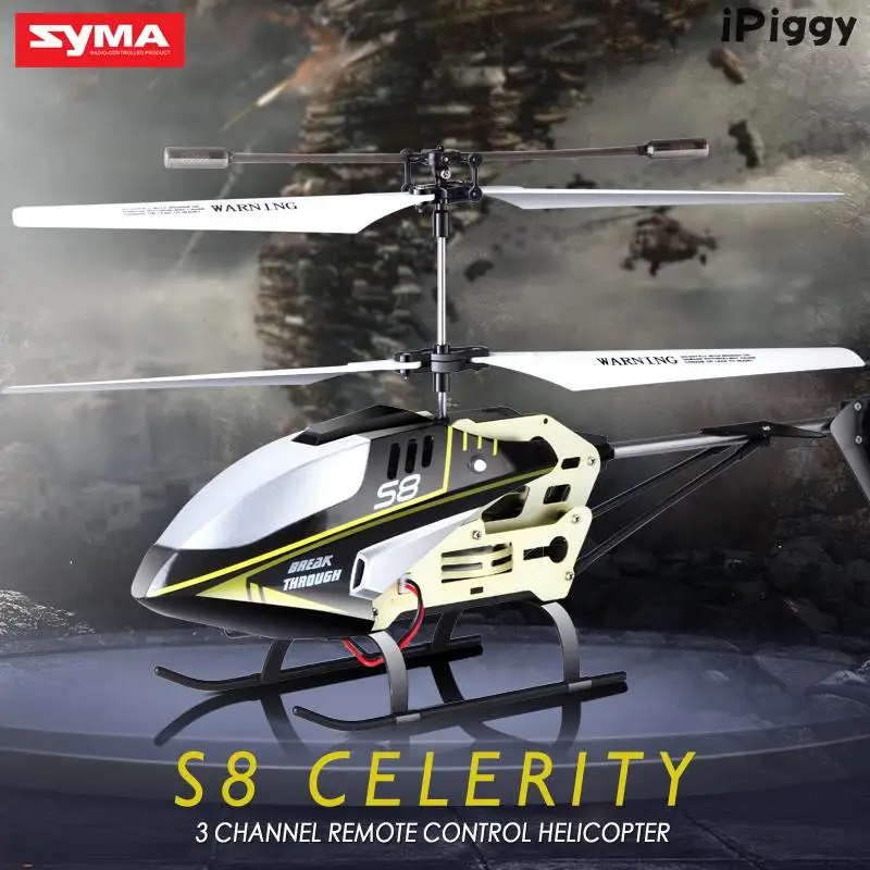SYMA S8 3.5CH Model Toys Gift for Child RC Helicopter Electric with ...