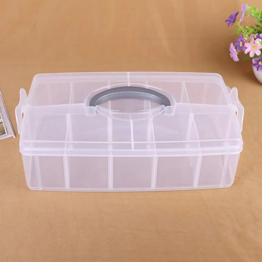 Multi-Function-Transparent-Tool-Box-Large-Size-Removable-Septa-Tool-Box ...