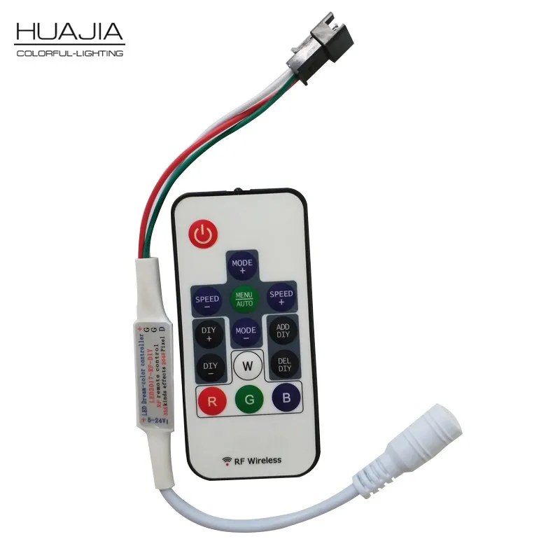 DC5 24V Led Strip WS2812b Controller Wireless Pixel Rgb Led Strip ...